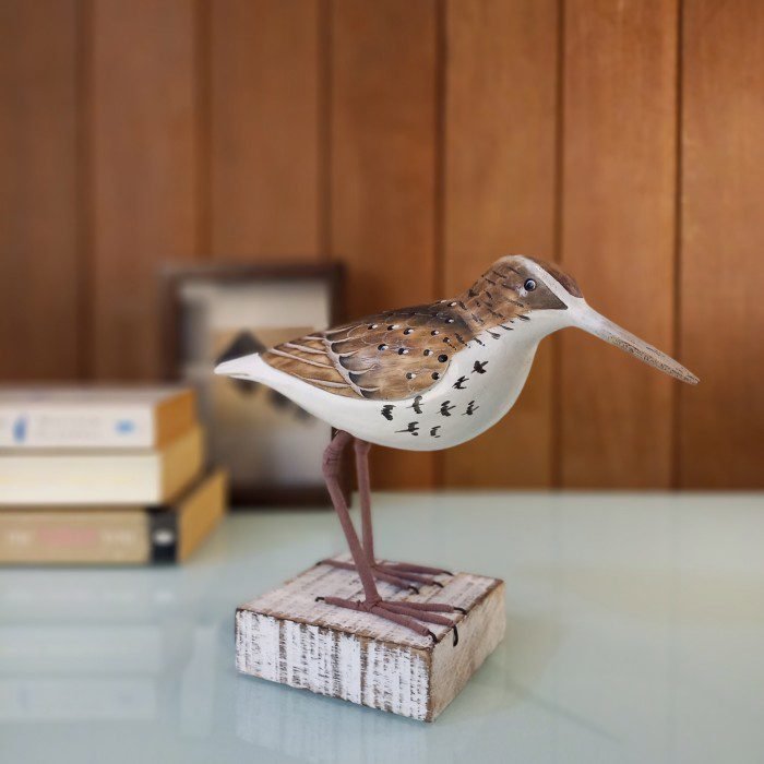 Wooden Kokokan Bird Sculpture with Batik Motif – Small Handmade in Bali ...